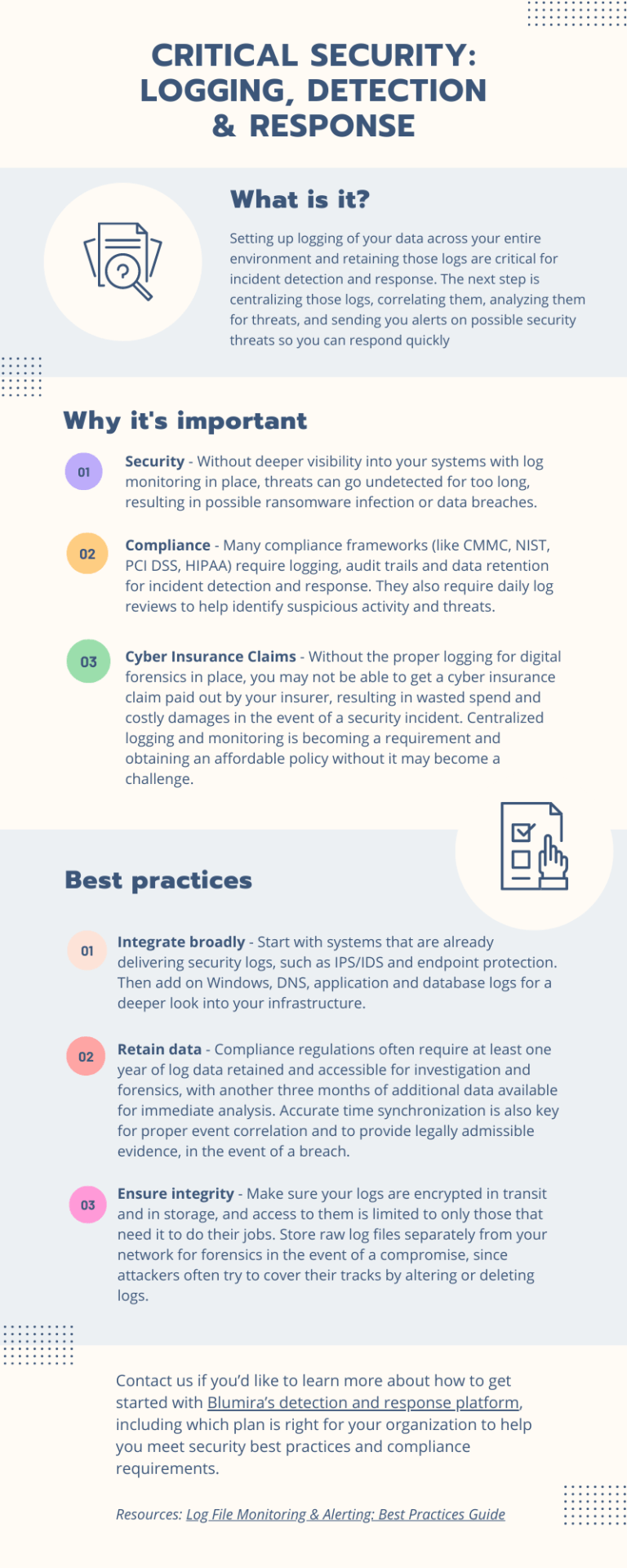 5 Best Practices For Security Log Retention | Blumira