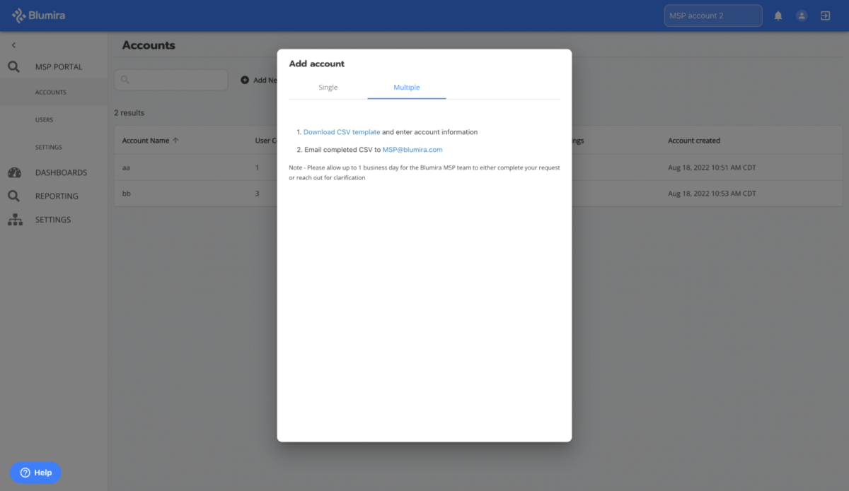 Now Available From Blumira: MSP Portal! | Blumira
