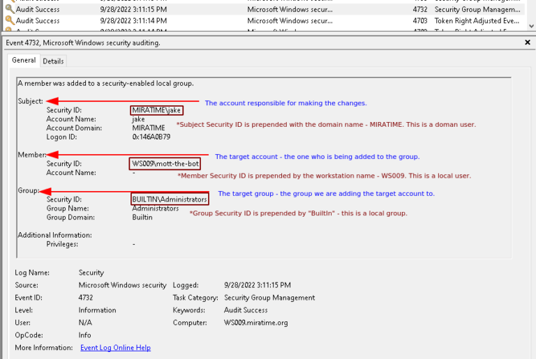 Event ID 4732: The Case of the Missing Username | Blumira