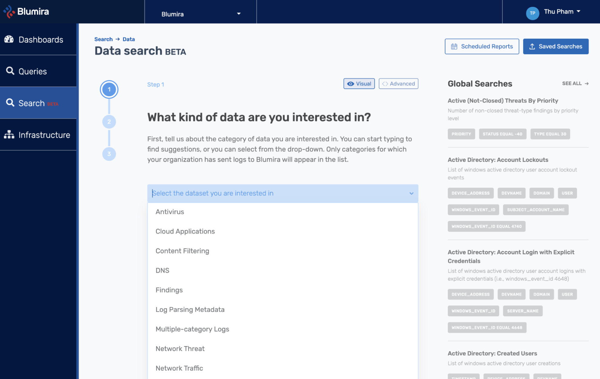 Now Available Blumira's Advanced Security Search & Reporting